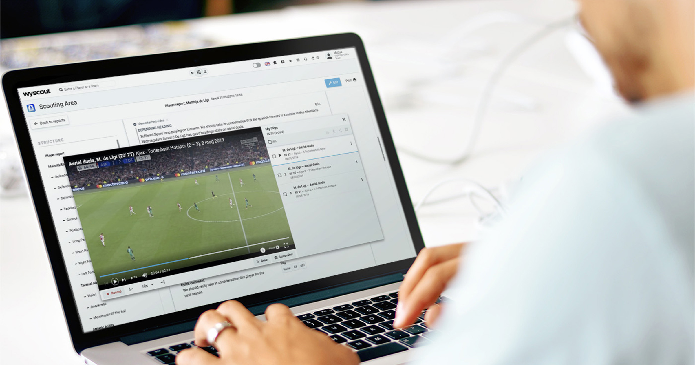 Pro Tips for Remote Scouting: Wyscout Scouting Area • Hudl Blog